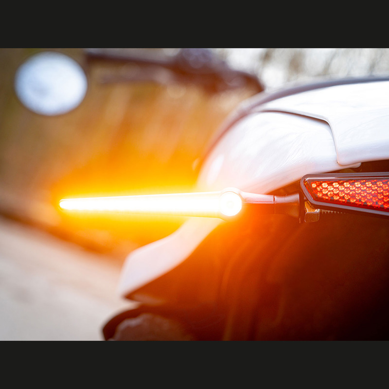 【車検対応】 ケラーマン ジェットストリーム シーケンシャル LEDウインカー マットブラック/クリア Kellermann JetStream Sequential LED Turn ...