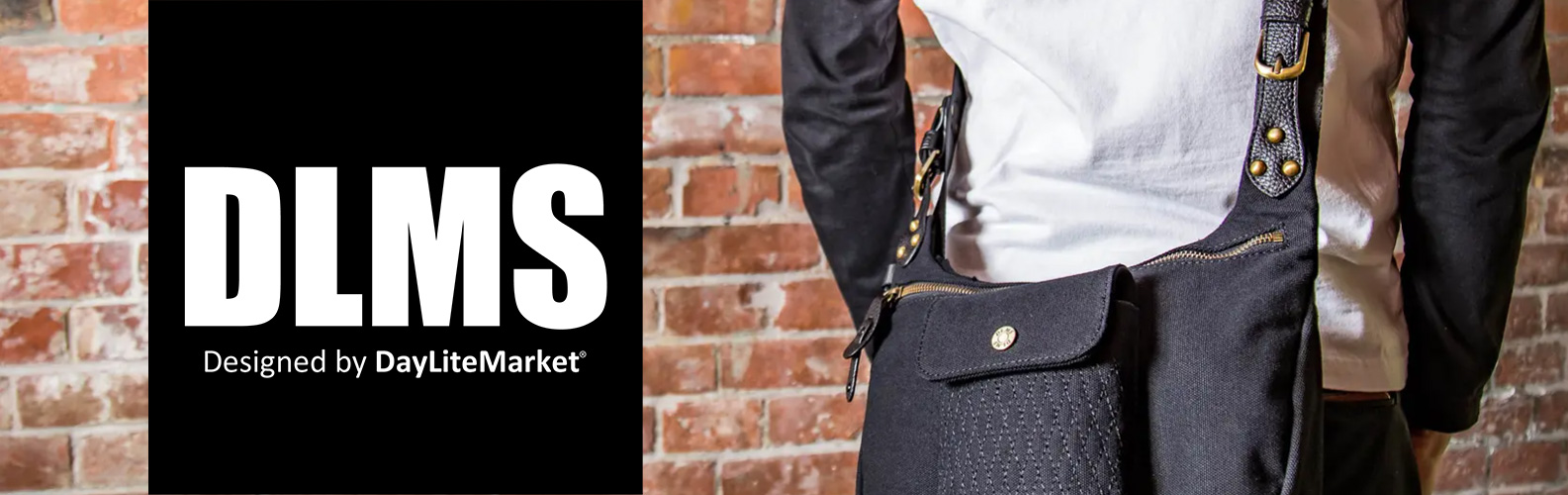 DLMS ウエスト・ボディバッグ オールドライト キャンバス ブラック DLMS Old light Waist and Body Bags ...